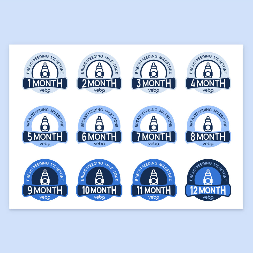 Breastfeeding and Pumping Moms Sticker Set | Veba Baby